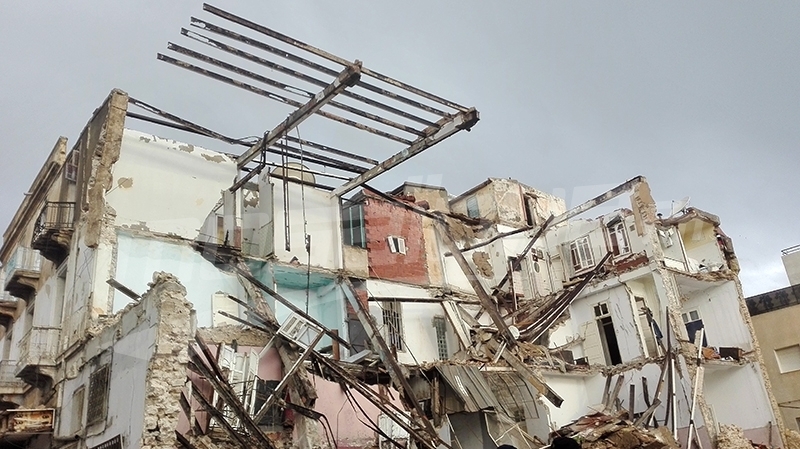 Effondrement d'un immeuble à Sousse: Un bilan provisoire fait état de 3 victimes